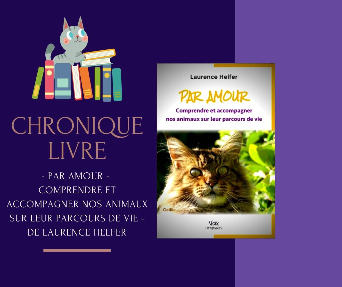 Par Amour de Laurence Helfer - La Psy de mon chat